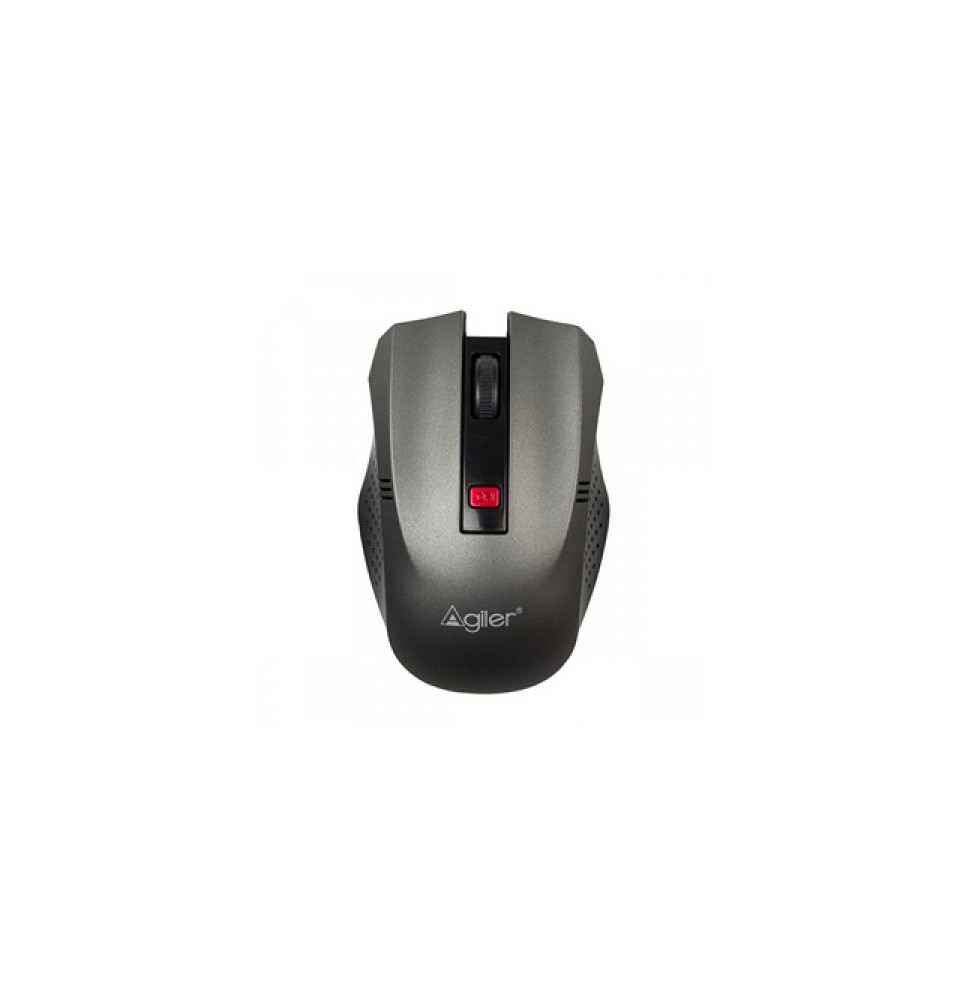 Mouse Inalambrico Agiler Agi-2095gr 2.4ghz Metallic Grey In Rubber ...