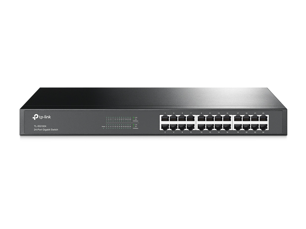 Switch 24-puertos Gigabit Desktop/rackmount 10/100/1000m, Rj45 Ports,1u ...