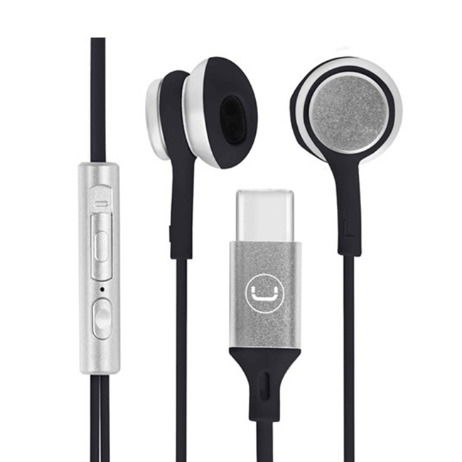 AURICULARES EARBUDS ULTRA TYPE C WITH MIC - BLACK -HS7005BK UNNO TEKNO ...