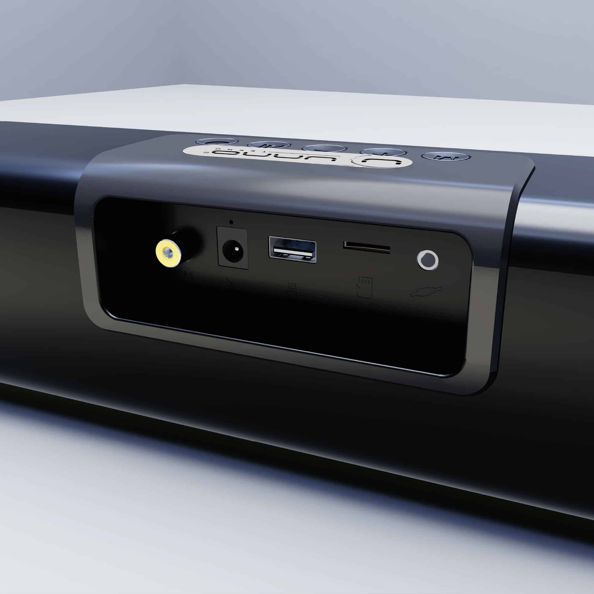 BARRA DE SONIDO UNNO TEKNO HARMONY COLORS 50W BT- SP9301BK - TECNOCOMP